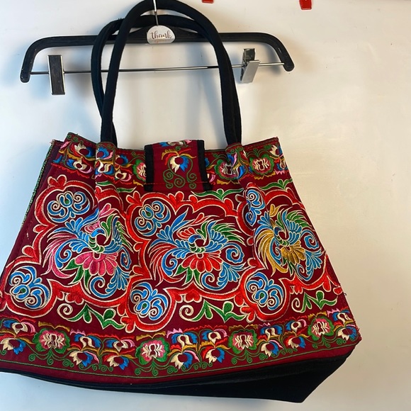 no brand | Bags | Beautiful Handmade Fully Embroidered Tote With ...